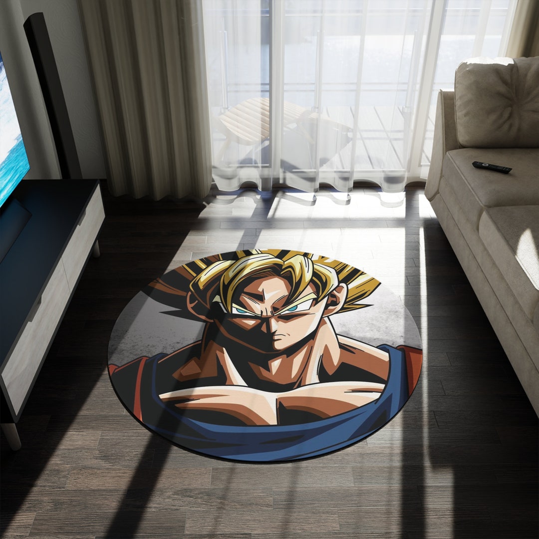 Dragon Ball Z Round Rug Dragon Ball Z Lovers Goku Lovers - Etsy