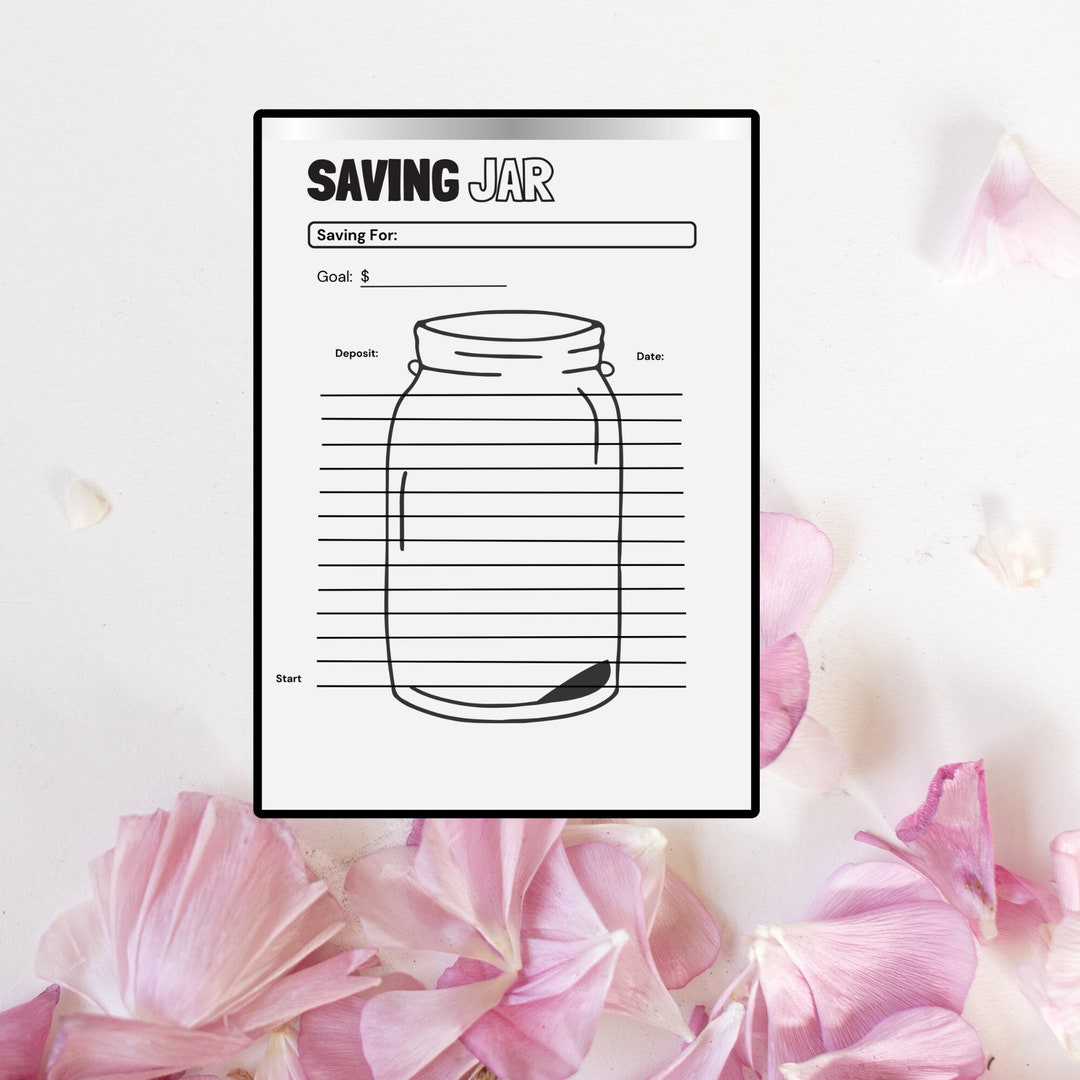Saving Jar Budget Planner: Efficiently Track and Manage Your - Etsy
