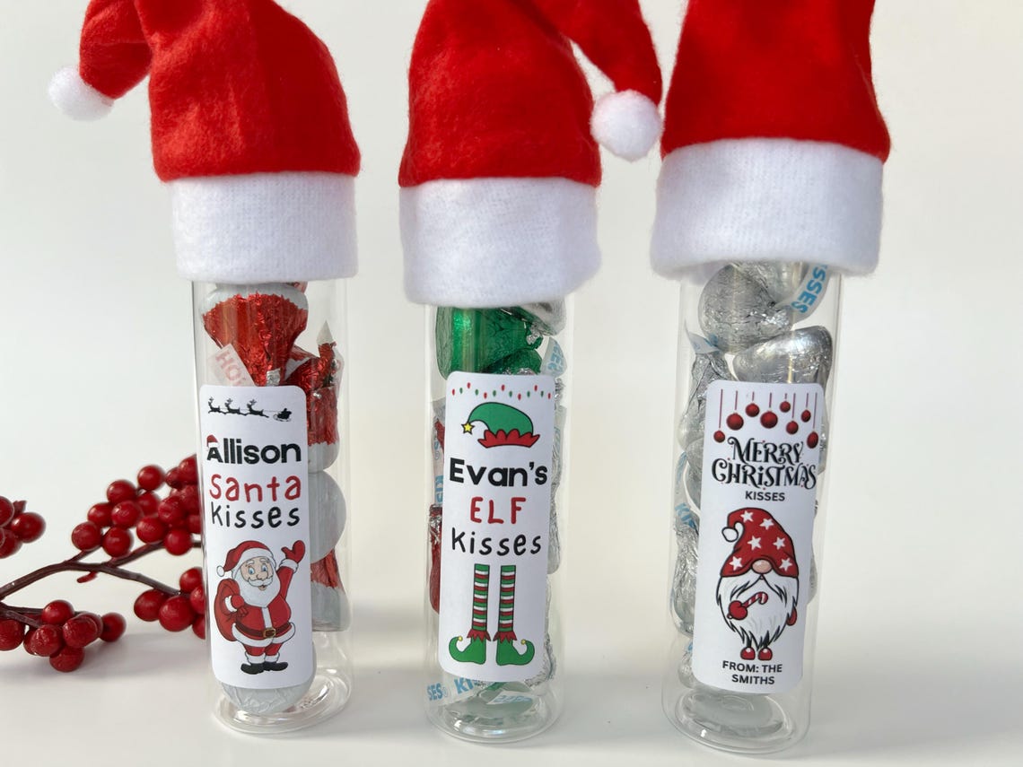 Personalized Stocking Stuffers for Girls Boys • Santa Chocolate Kisses ...