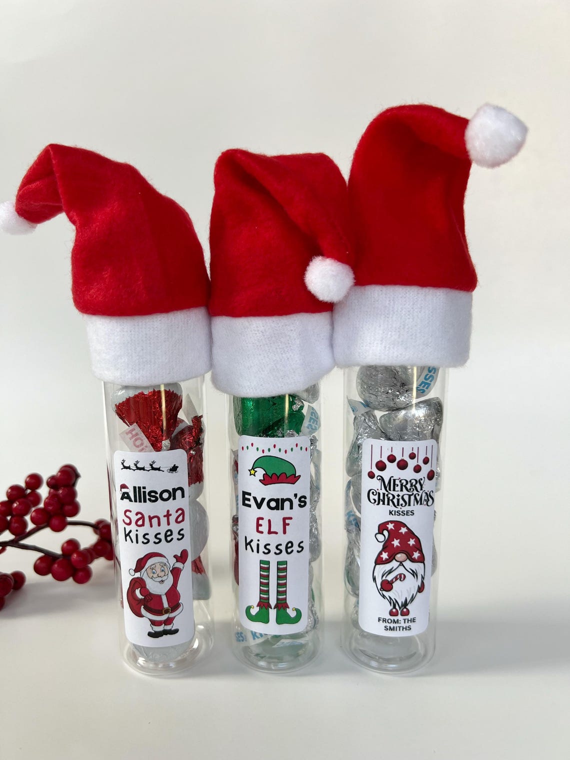 Personalized Stocking Stuffers for Girls Boys • Santa Chocolate Kisses ...