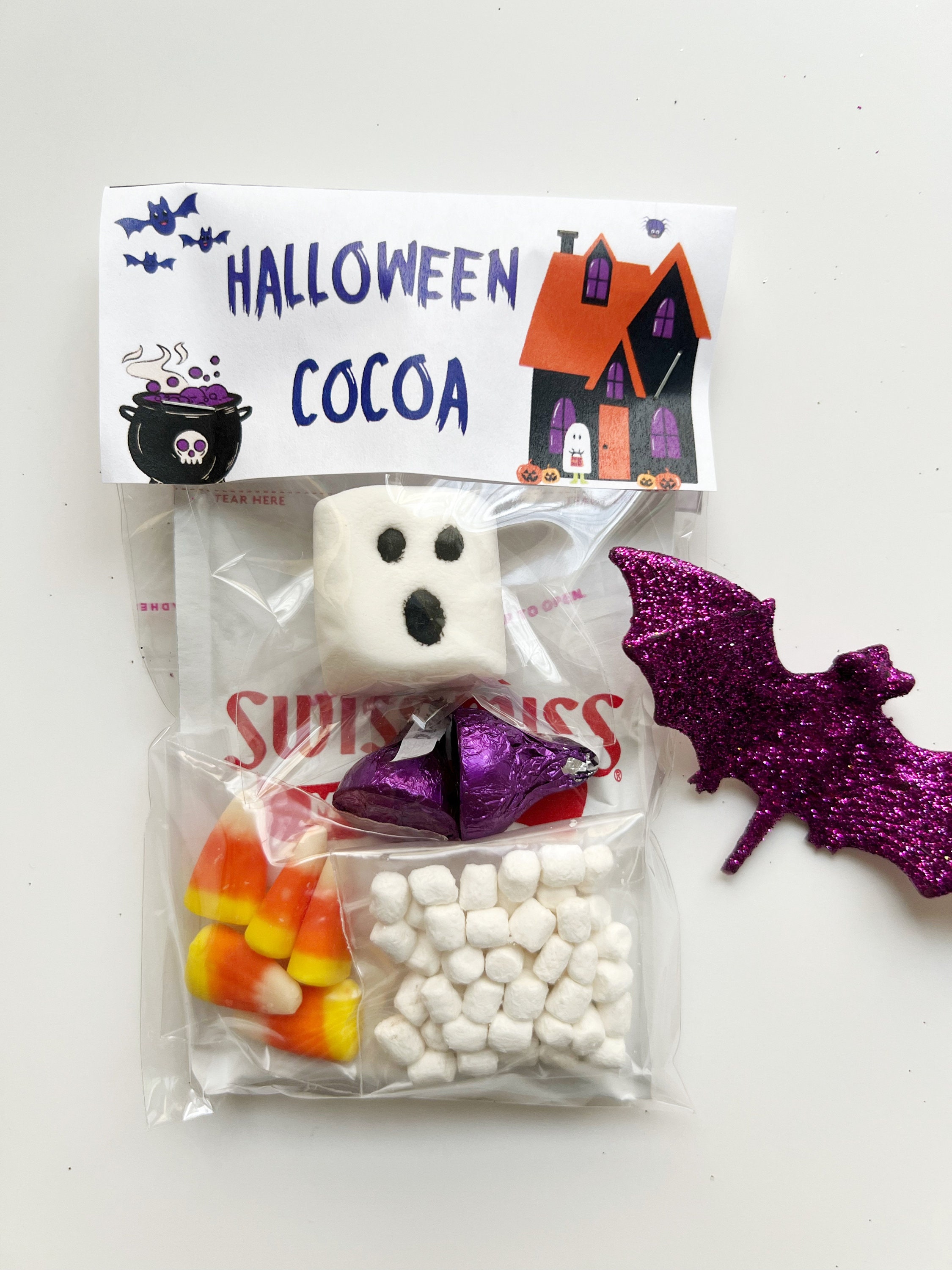 Personalized Halloween Hot Chocolate Favor • Halloween Hot Cocoa Kit ...