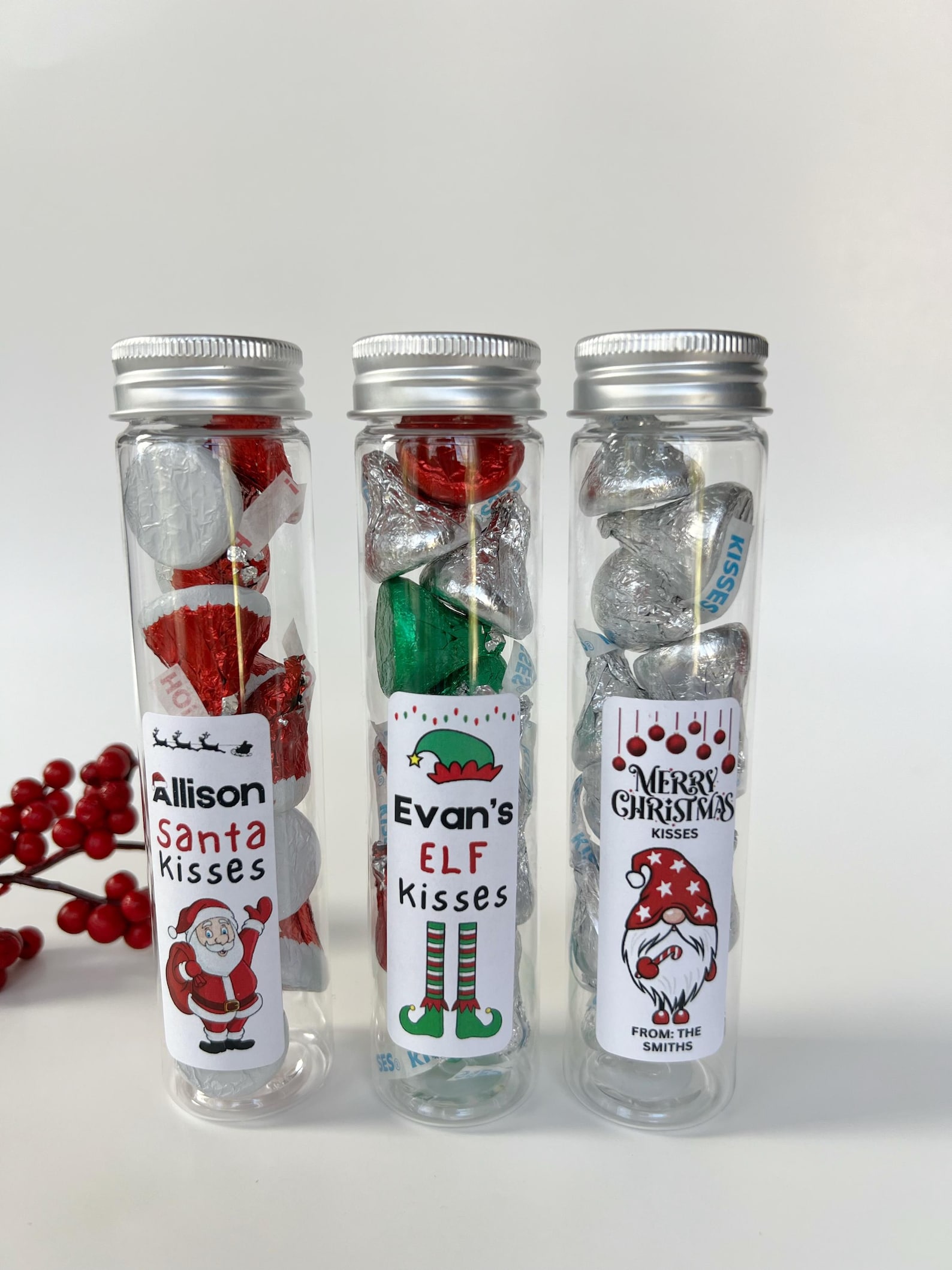 Personalized Stocking Stuffers for Girls Boys • Santa Chocolate Kisses ...