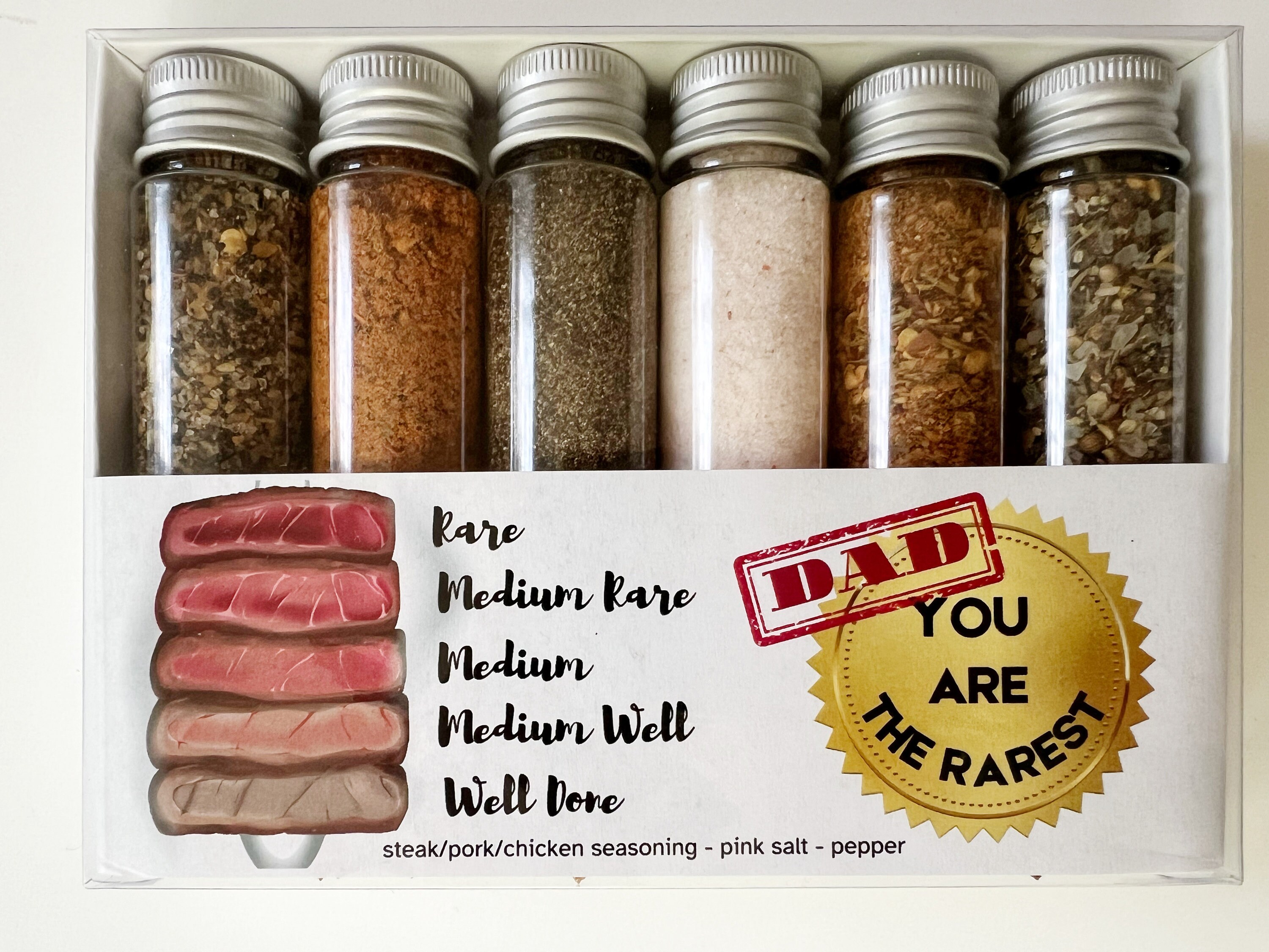 BBQ Grilling Spices Gift Set for Guys, Dad, Men • Smoker Seasonings ...