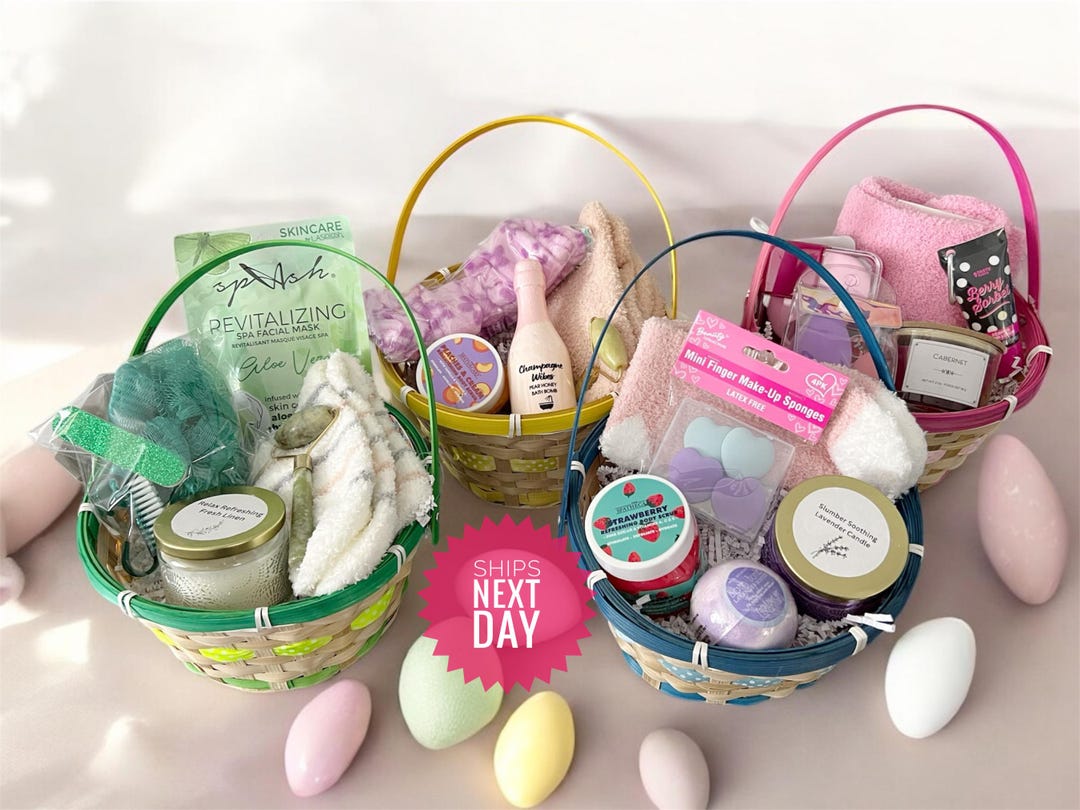 Easter Gift Basket • Pre Filled Easter Basket for Mom • Teen Girl Easter Gift • Colegge Girl ...