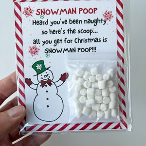 Personalized Funny Stocking Stuffer • Funny Christmas Gift • Snowman ...