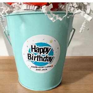 Personalized Birthday Gift • Pre Filled Birthday Basket • Candy Basket ...