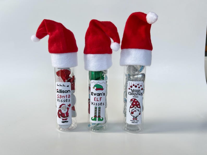 Personalized Stocking Stuffers for Girls Boys • Santa Chocolate Kisses ...