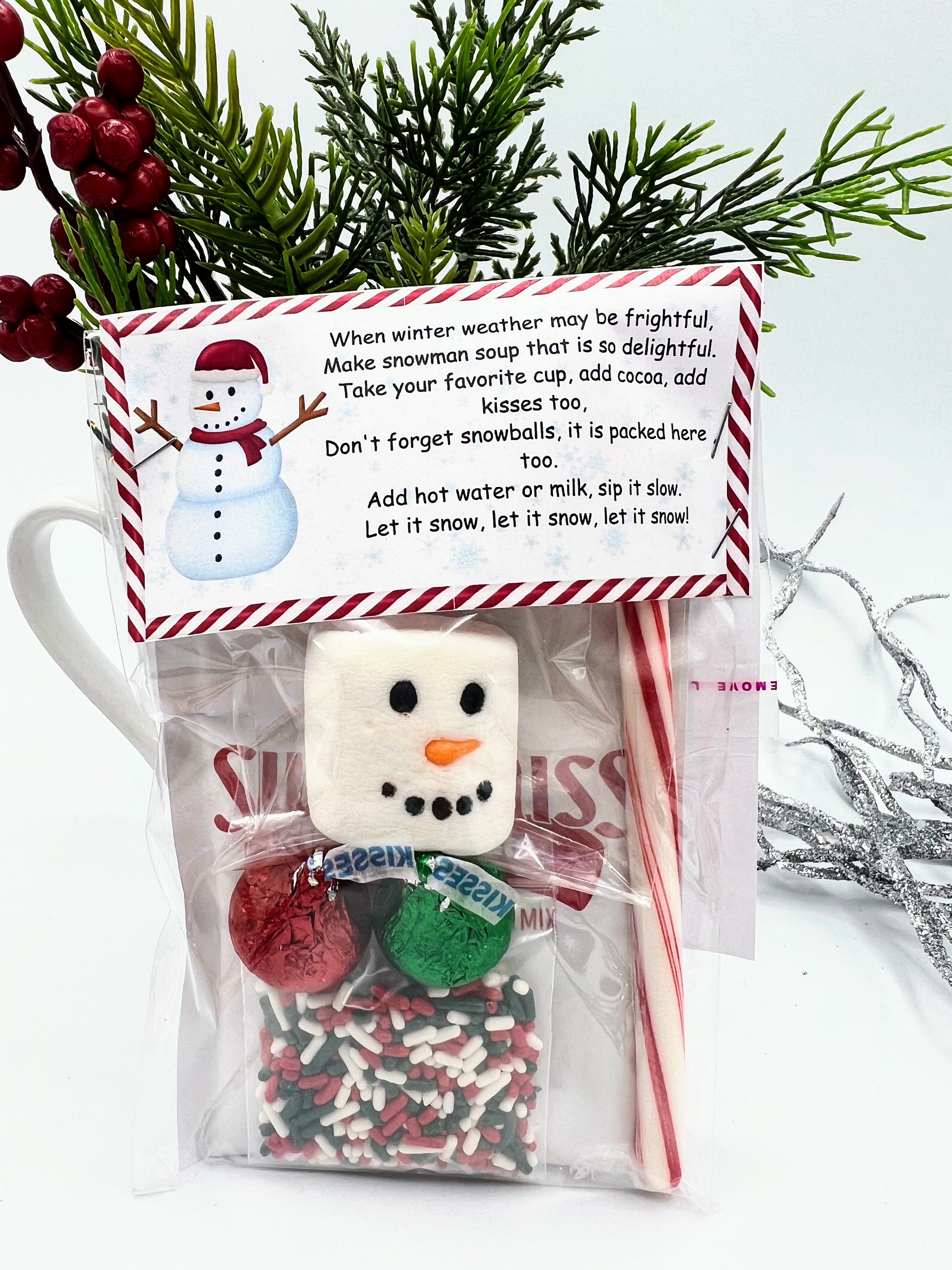 Personalized Christmas Hot Chocolate Favors Christmas Hot Chocolate ...