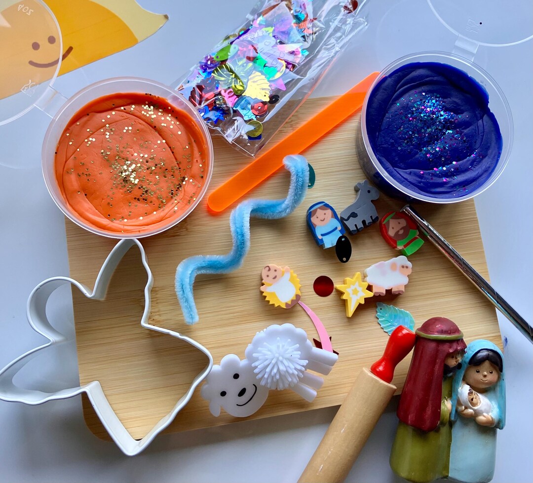 La Posada Play Dough Kit for Kids Holiday Nativity Sensory Play Perfect ...