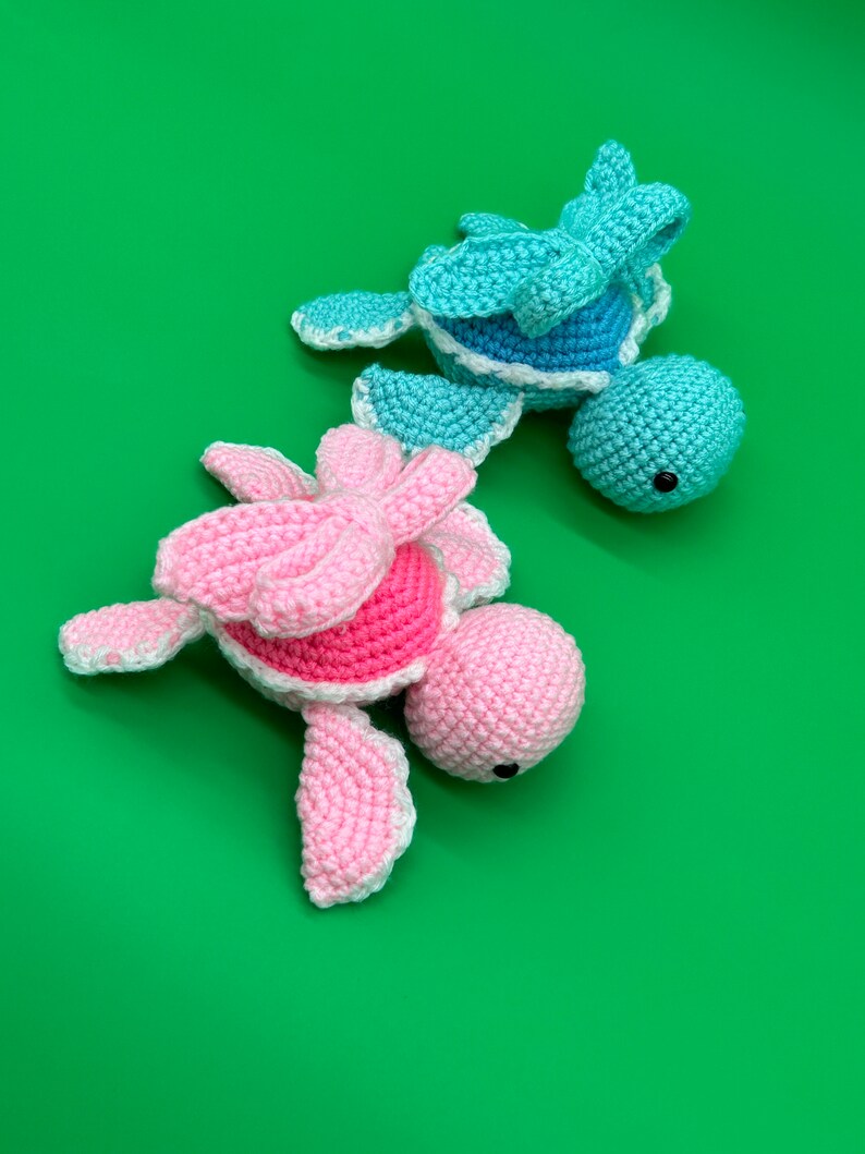 Ribbon Shell Turtles Amigurumi - Etsy