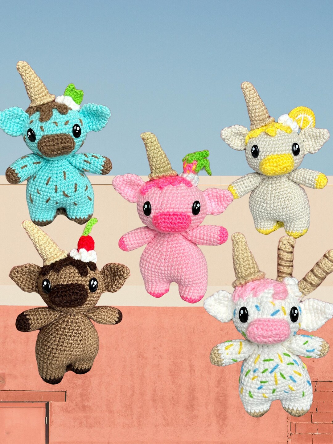 Ice Cream Cows Handmade - Etsy