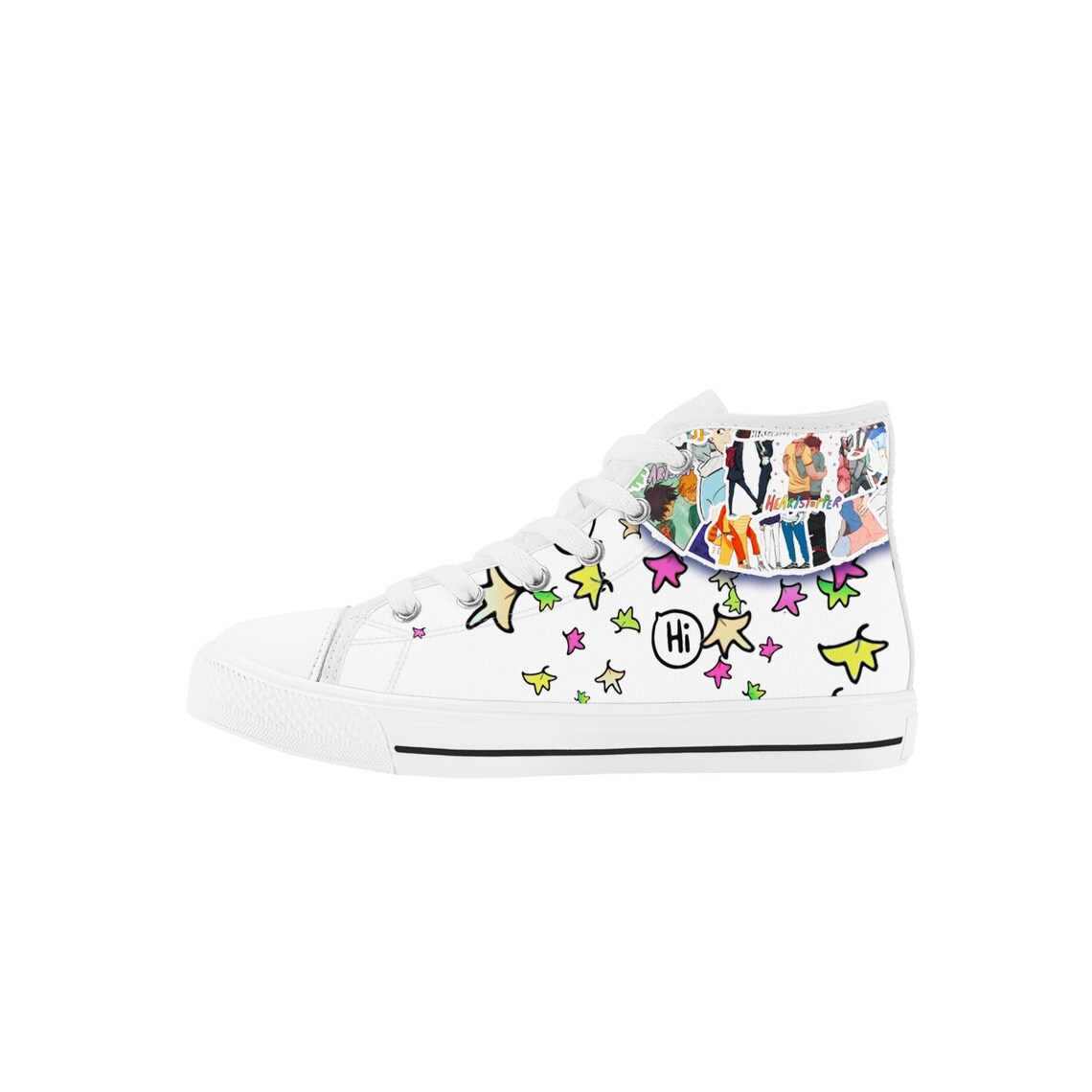 Heartstopper Shoes Customized Converse Style Shoes Lgbt Gift Nick and ...