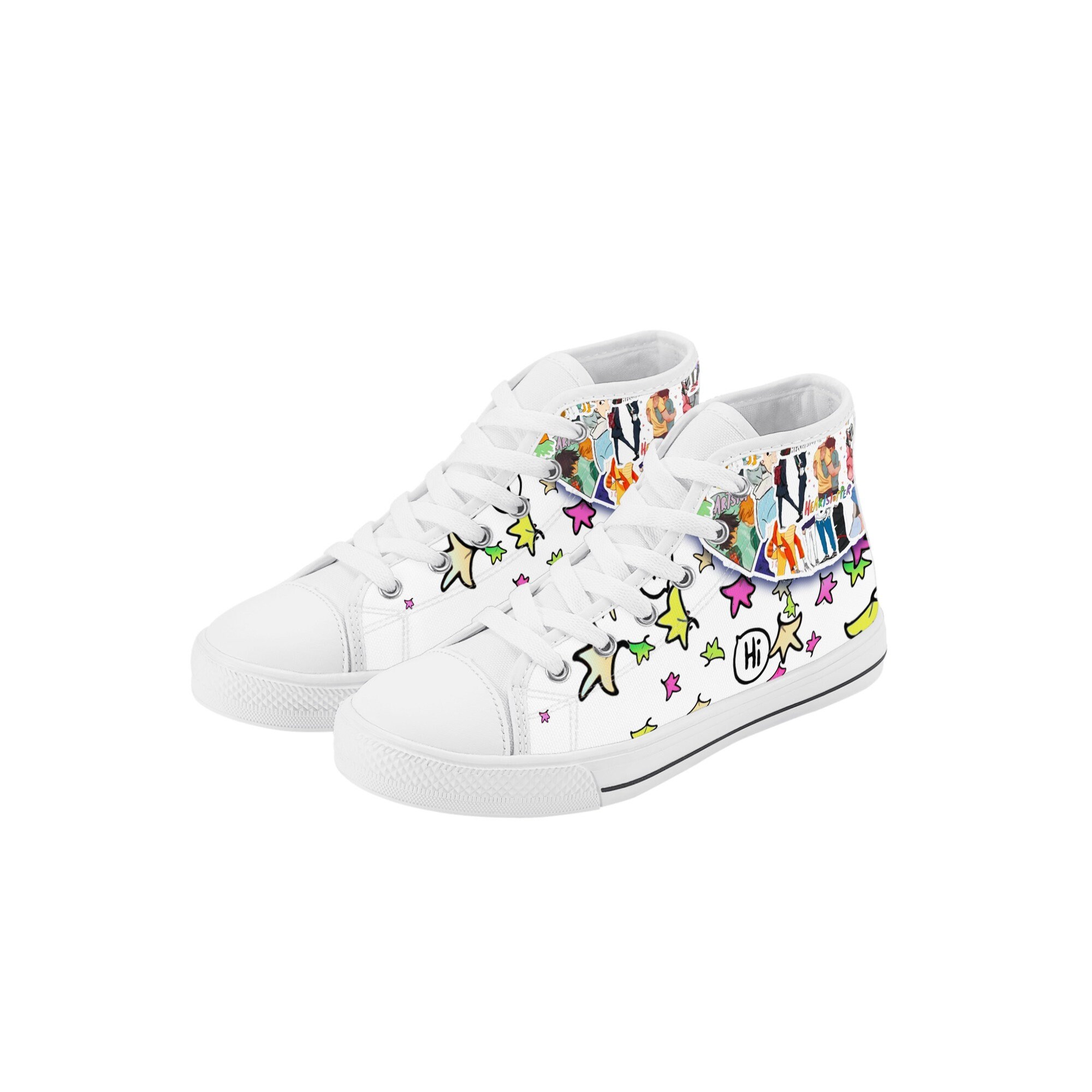 Heartstopper Shoes Customized Converse Style Shoes Lgbt Gift Nick and ...