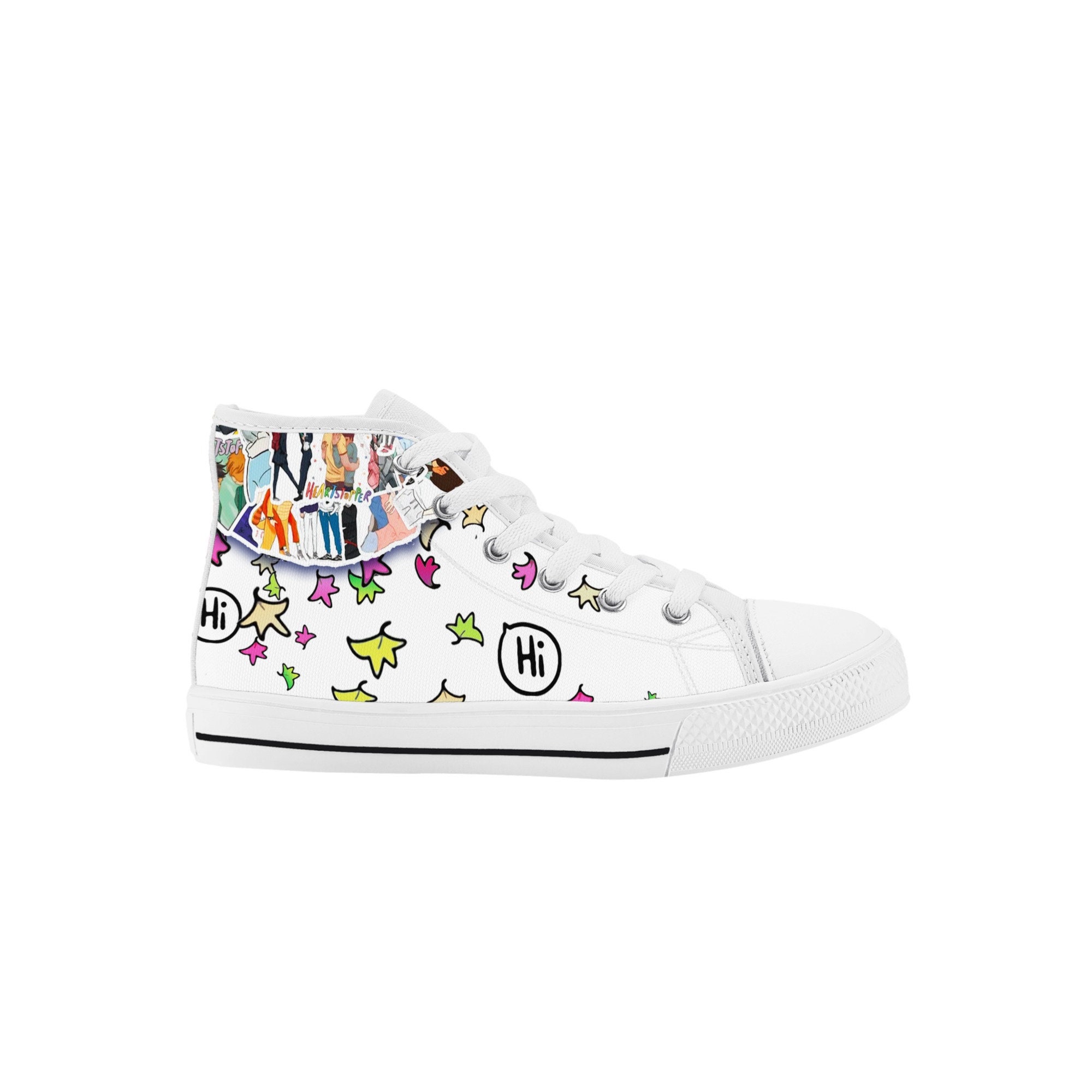 Heartstopper Shoes Customized Converse Style Shoes Lgbt Gift Nick and ...
