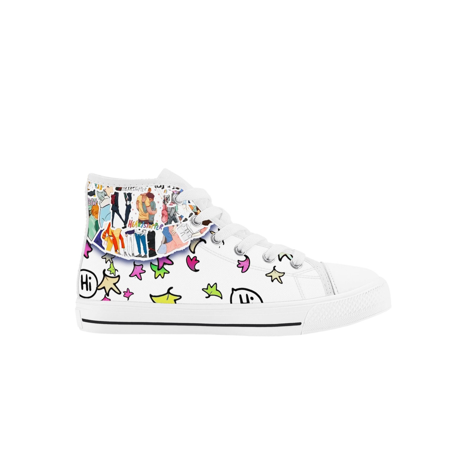 Heartstopper Shoes Customized Converse Style Shoes Lgbt Gift Nick and ...