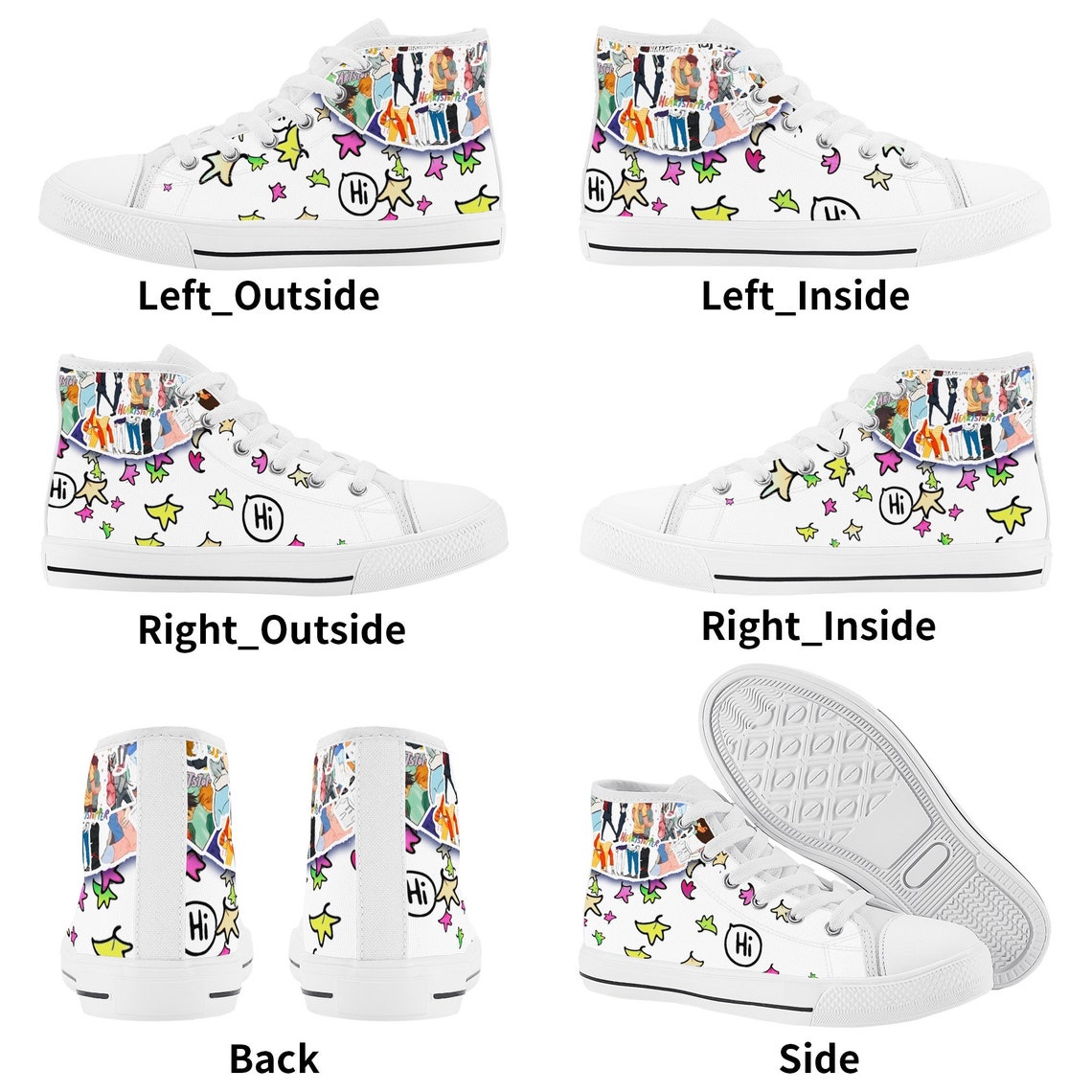 Heartstopper Shoes Customized Converse Style Shoes Lgbt Gift Nick and ...