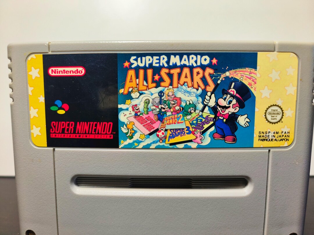 Super Nintendo SNES - Super Mario All Stars PAL (cartridge Only) - Etsy