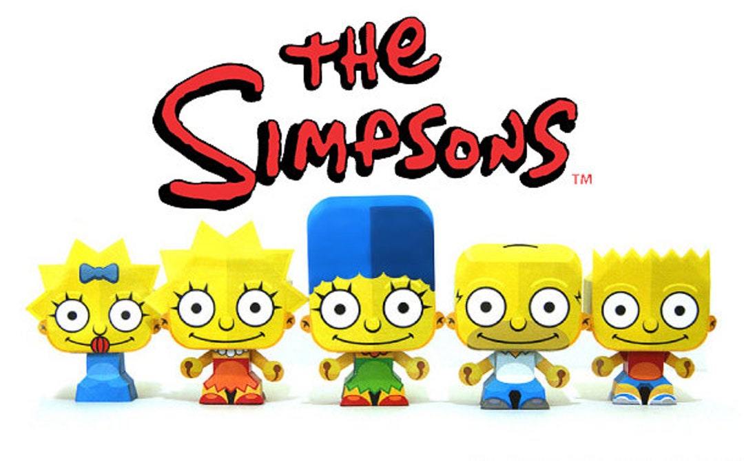 THE SIMPSONS DIY Folding to Print - Etsy