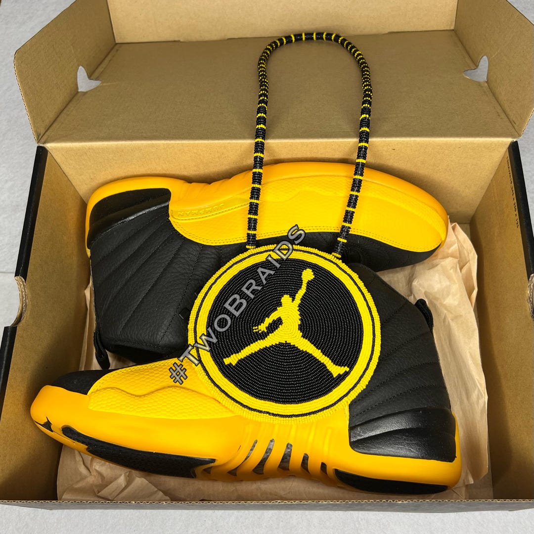 Beaded Jordan Medallion Matching Jordan Retro 12’s Size 10 - Etsy