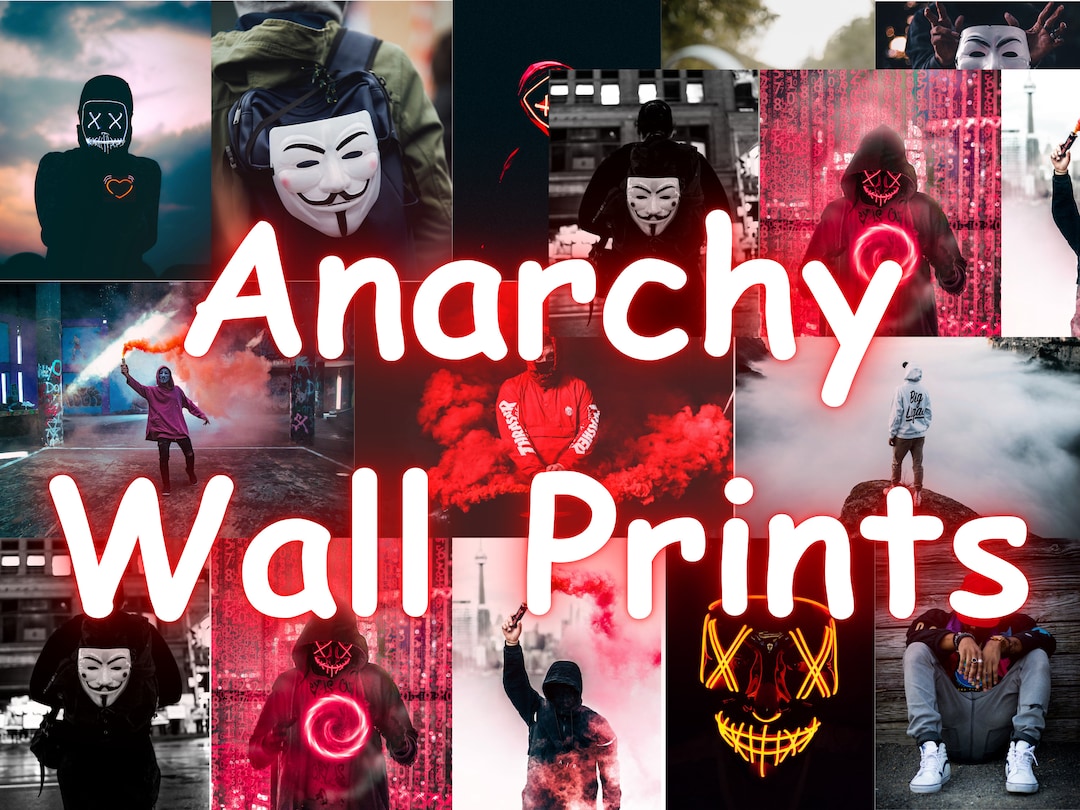 WALL COLLAGE Kitcool 109 Anarchy Photo Prints.instant Download,easy ...