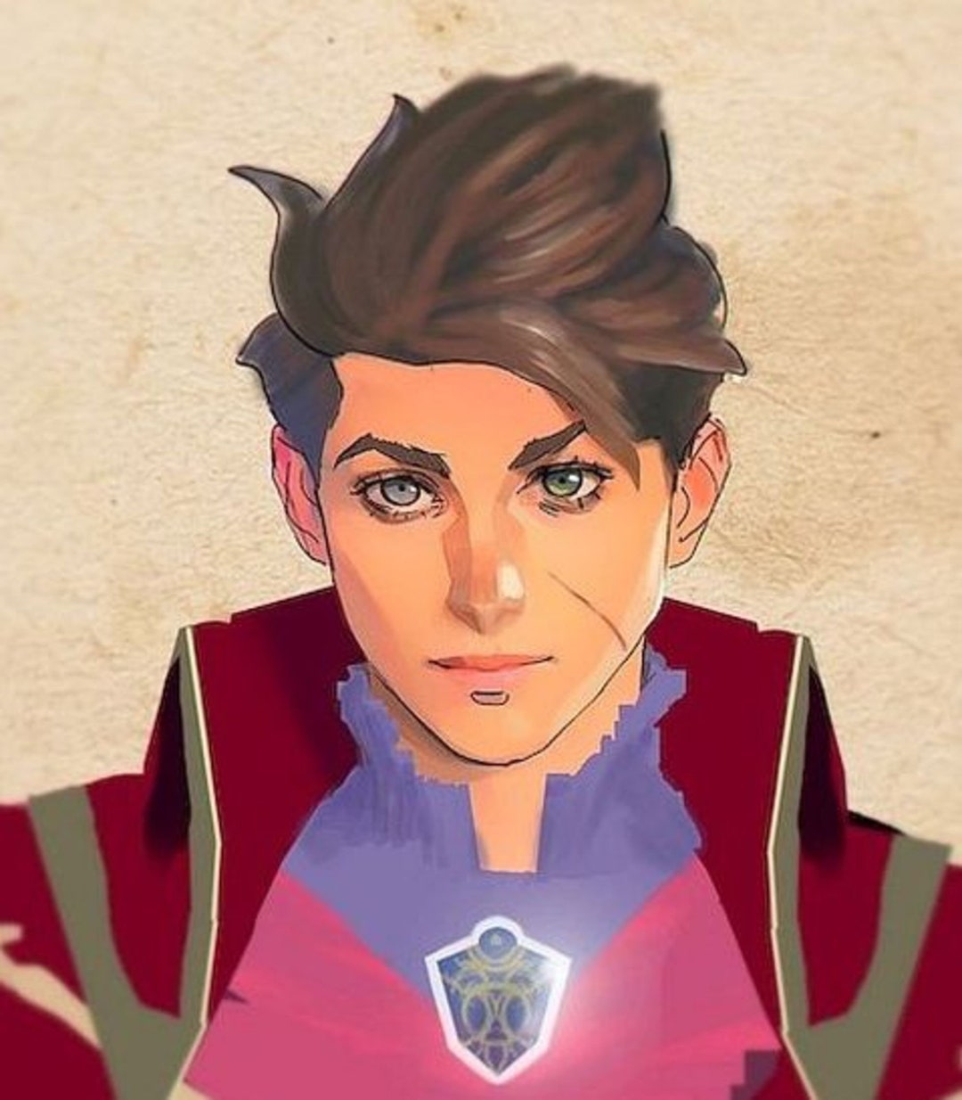 Basic Color Character Portrait Fantasy Dnd Illustation - Etsy