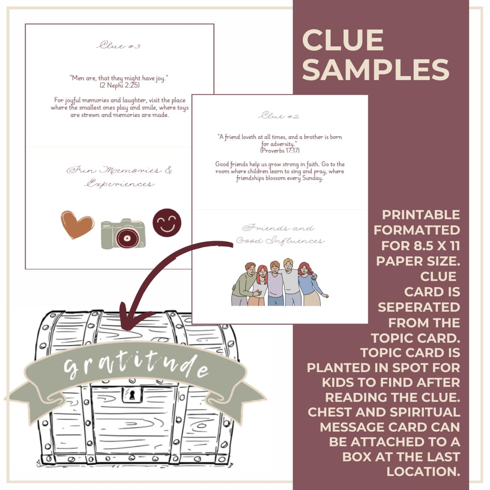 LDS Primary Activity, Scavenger Hunt Game for Children and Youth - Etsy