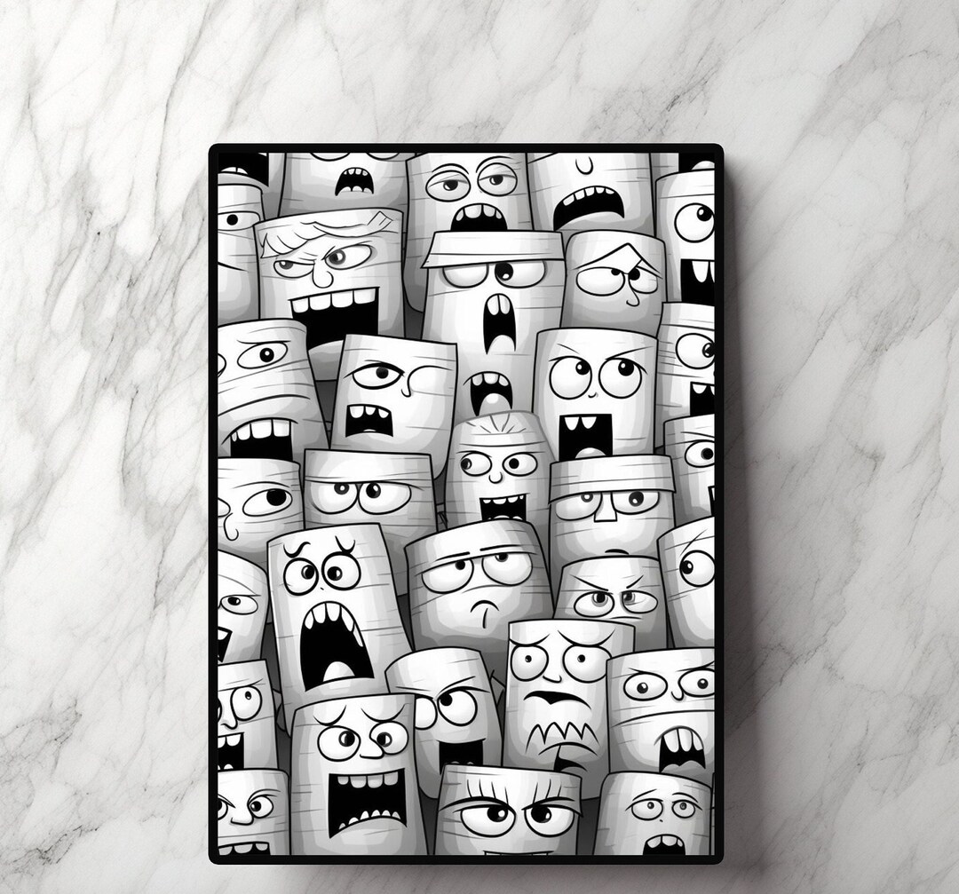 Toilet Roll Faces Digital Download - Etsy