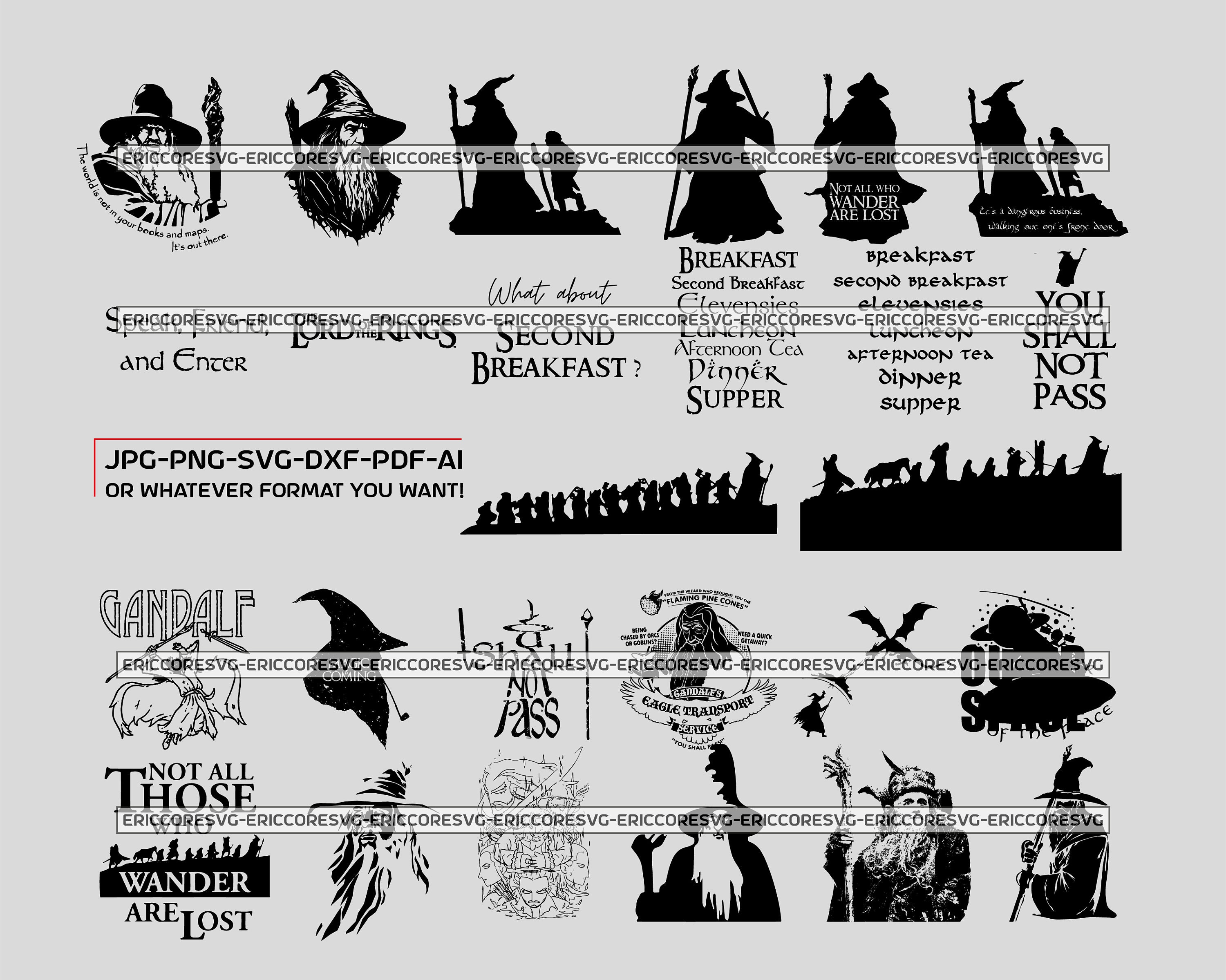 Gandalf Svg Wizard Svg Lord Of The Rings Svg Lotr Svg