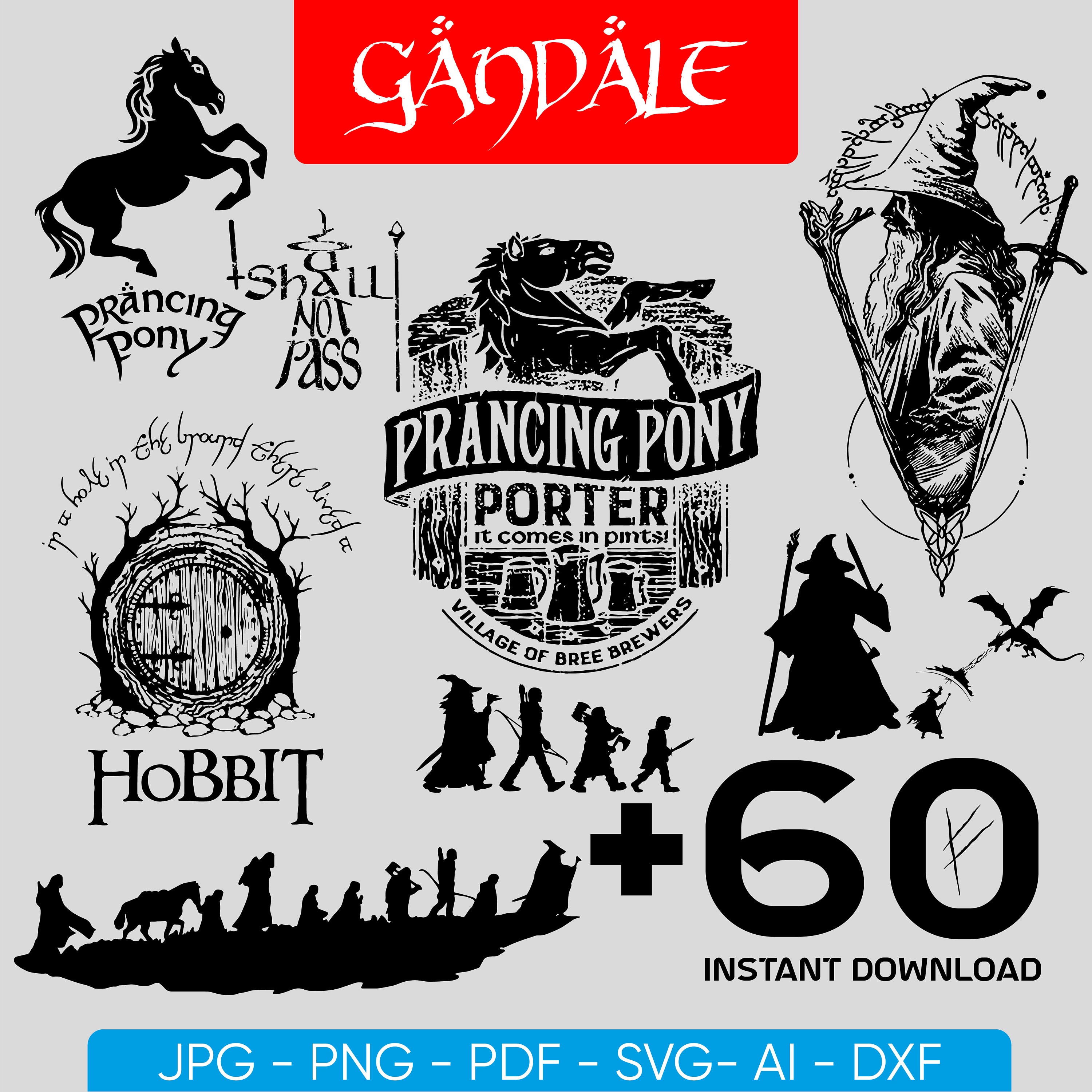 Lord of the Rings SVG, Gandalf Svg, Hobbit SVG, Lord of the Ring Cut ...