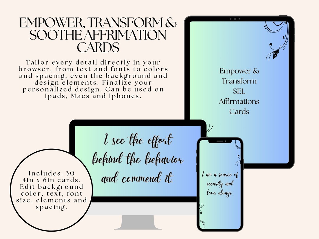 Social & Emotional Learning Affirmation Cards| Parent Support| Child ...