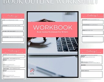 Printable Book Outline Sheets | Writing Book Outline Workbook | Outline ...