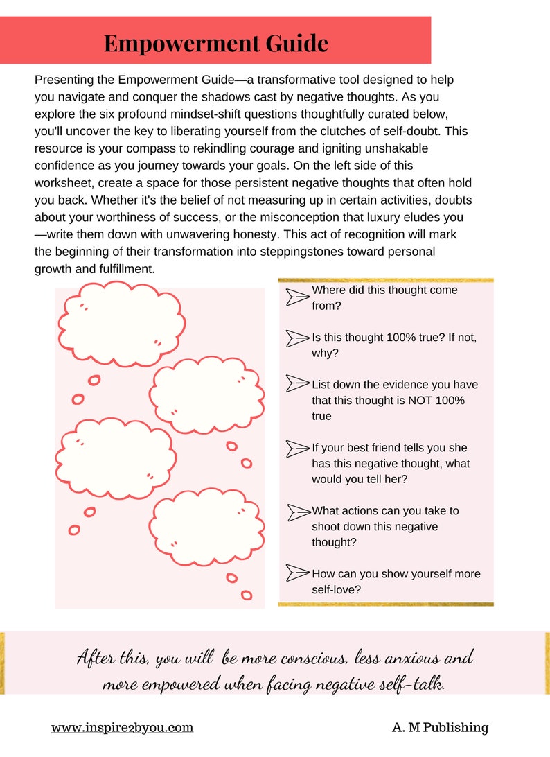 Empowerment Guide for Women| - Etsy
