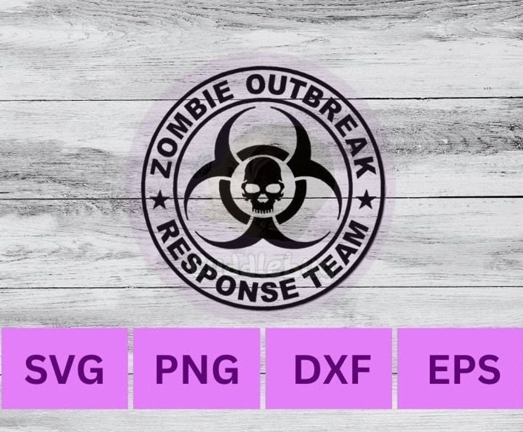 Zombie Outbreak Response Team, Digital Download, Decal, Halloween ...