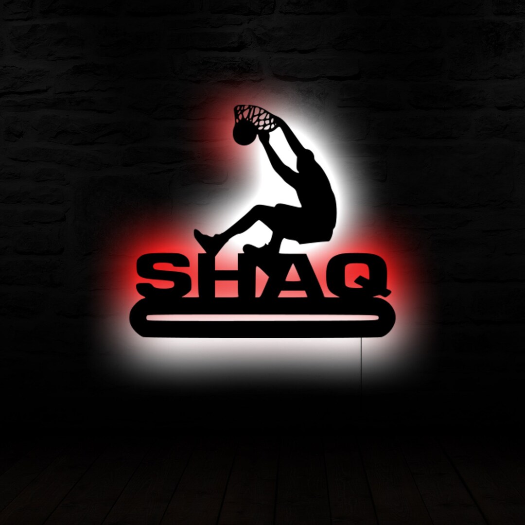 Shaquille O'neal 'shaq' Wall /decor, Los Angeles Lakers Watercolor ...