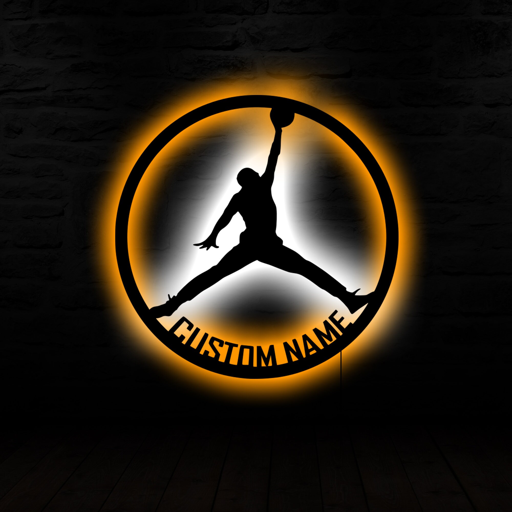 Michael Jordan Jumpman Led Wall Sign, RGB Wall Led Decor, NBA Legend ...
