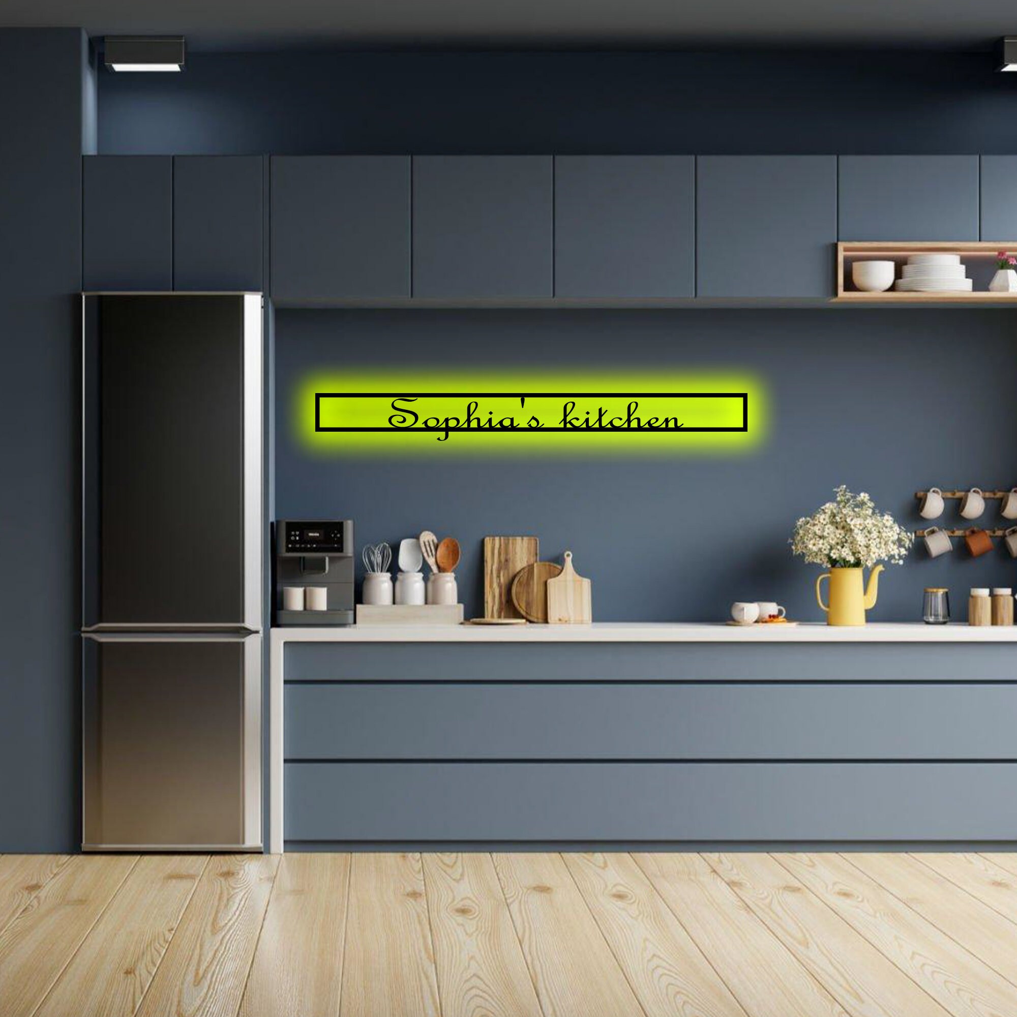 Custom RGB Words, Your Custom Text, Custom Name Script Sign ...