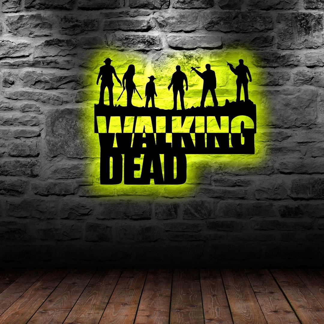 Walkıng Dead Model Walkıng Dead Wall Decor RGB Wall - Etsy