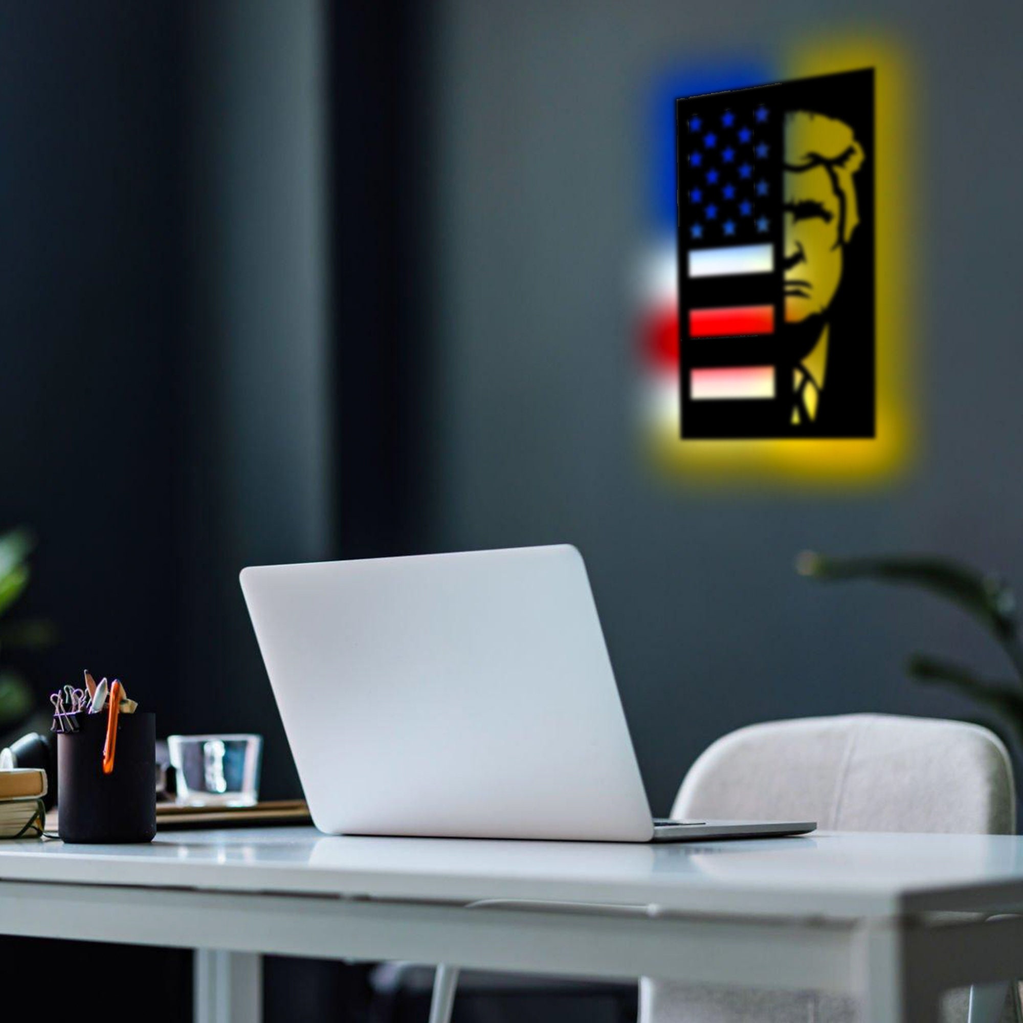 Donald Trump Metal , Wall Decor, Donald Trump Wall Decor, Rainbow,2024 ...