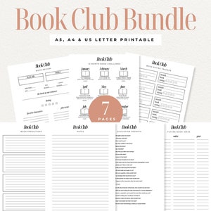 Book Club Bundle Printable | Book Club Questions | Book Discussions ...