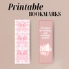 Set of 8 Coquette Printable Bookmarks Digital Download Book Lovers ...