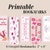 Set of 8 Coquette Printable Bookmarks | Digital Download | Book Lovers ...