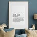 Book-nook Definition Print | Book Wall Art | Book Lover Print | Book ...
