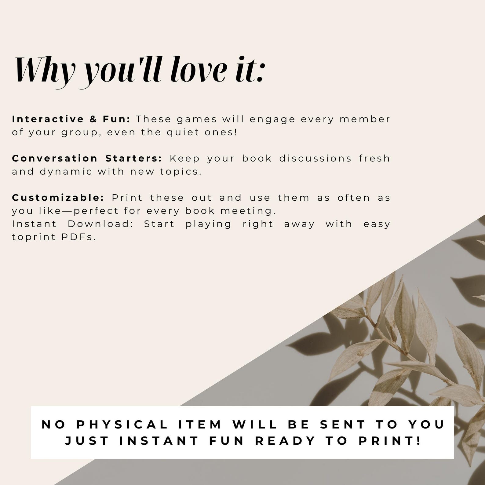 3 Book Club Discussion Questions Printable, Book Review Dice Game, Book ...