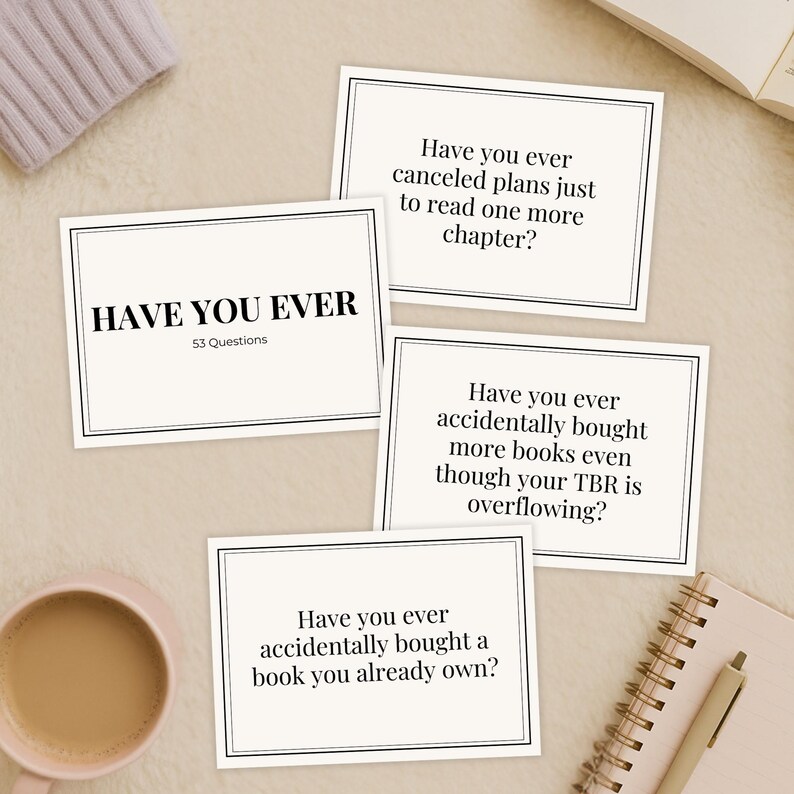 Book Club Bundle Printable | Book Club Discussion Cards, Games ...