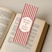 Printable Christmas Bookmarks, Holiday Bookmarks for Readers, Book Club ...