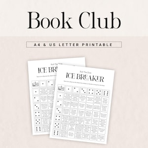 Fantasy Book Club Icebreaker Game, Roll the Dice Book Discussion ...