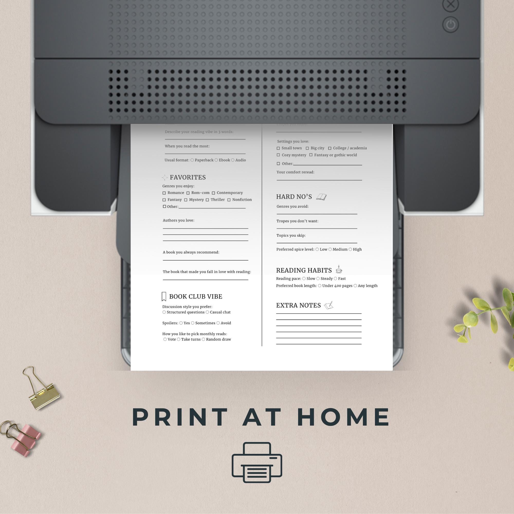 Book Club Questionnaire Canva Template, Reading Preferences Survey ...