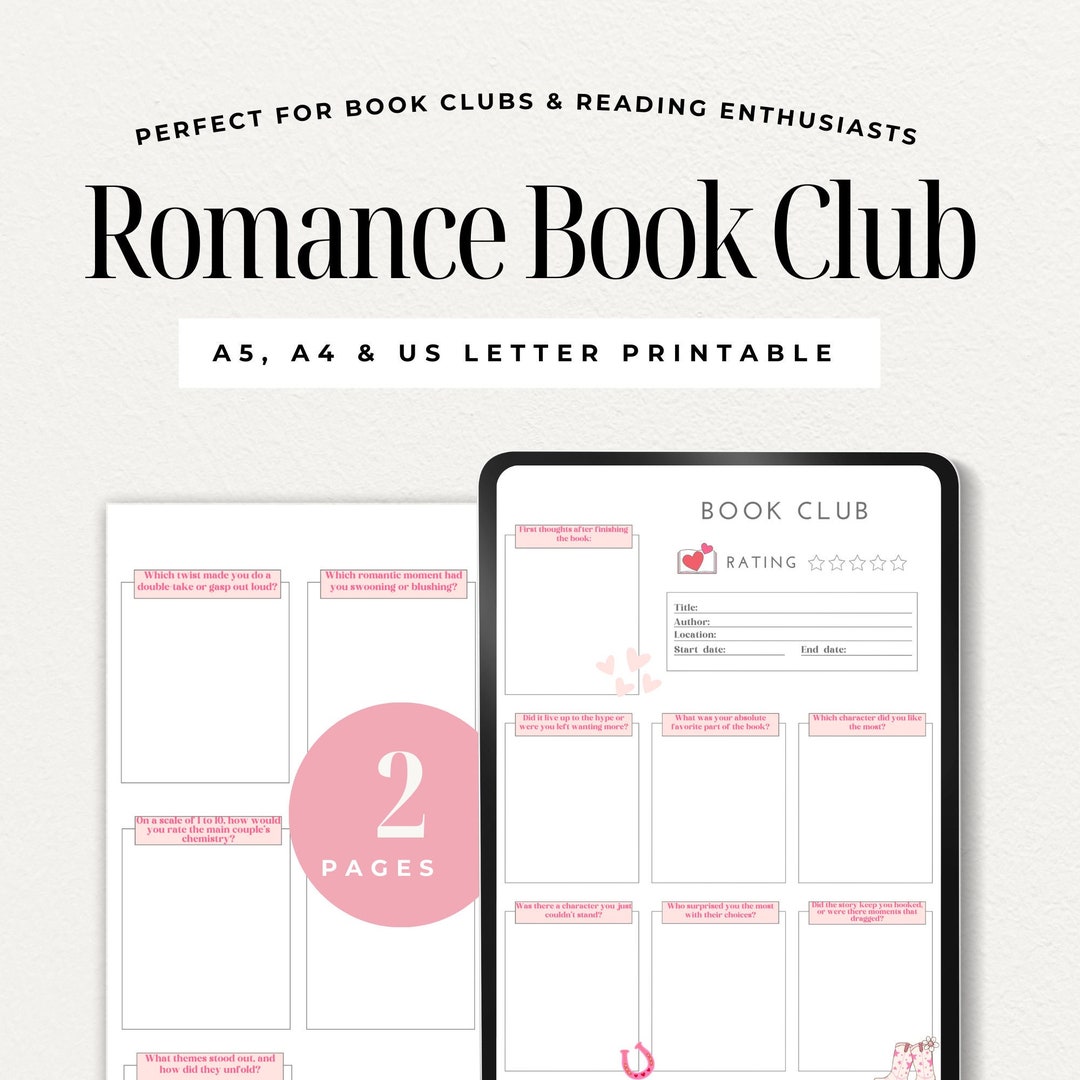 Romance Book Club Questions Printable Coquette Cow Girl Book Review ...