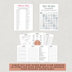 Biography Book Club Game, Roll the Dice Discussion Game, Printable Book ...