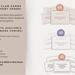 60 Romantasy Book Club Cards | Printable Fantasy Romance Discussion ...